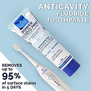 LUSTER Premium White Pro Sonic Dental Teeth Whitening System with Power Sonic Toothbrush