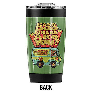 Scooby-Doo Where Are You Mystery Machine Stainless Steel Tumbler 20 oz Coffee Travel Mug/Cup, Vacuum Insulated & Double Wall with Leakproof Sliding Lid | Great for Hot Drinks and Cold Beverages