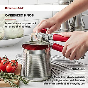 KitchenAid Gourmet Multifunction Can Opener/Bottle Opener, 8.36-Inch, Passion Red