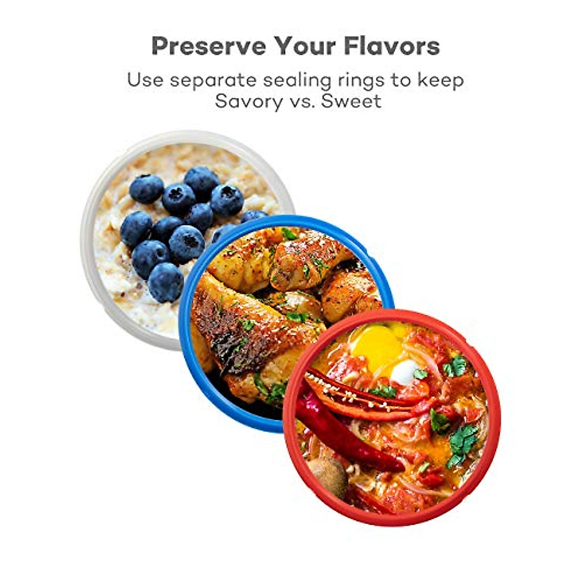 Goldlion Sealing Ring Compatible with Ninja Foodi 5 Quart 6.5 Quart and 8 Quart Silicone Gasket Accessories Rubber Sealer Replacement for Pressure Cooker and Air Fryer, Pack of 3