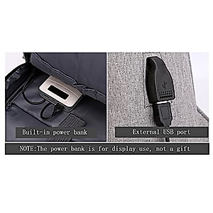 Laptop Backpack Business Slim Durable with USB Port Water Resistant Backpack for Women Men Fits 15.6 Inch School Computer Bag