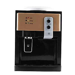 SUDEG Countertop Water Cooler Dispenser,Desktop Electric Hot and Cold Dispenser for 3 to 5 Gallon, 3 Temperature Settings, Top Loading Water Cooler Dispenser