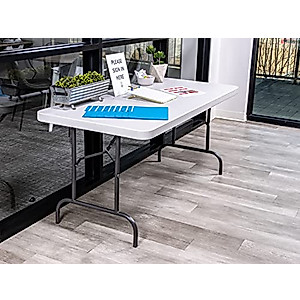 Iceberg - 65513 30" x 60" Folding Table, Platinum, IndestrucTable TOO 500 Series (MADE IN USA)
