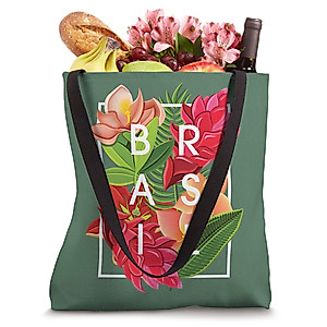 Flowers of Brazil Word Art - Brazilian Pride Tote Bag