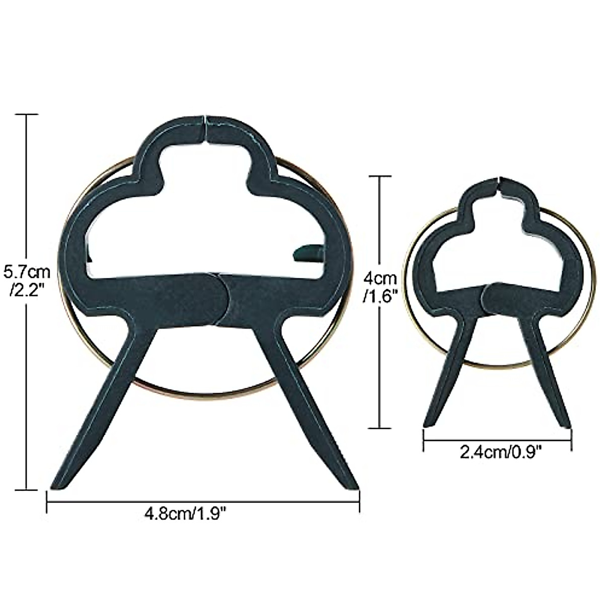 CYEAH 120 PCS Plant Clips, 2 Sizes Tomato Clips Garden Clips Plant Support Clips for Flower Vine Vegetables Tomatoes Climbing, Supporting Stems, Vines Grow Upright（Green）