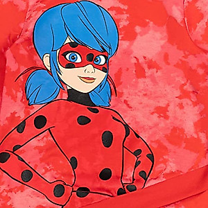 Miraculous Ladybug Little Girls French Terry Hoodie Red 7-8