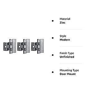 COLIBROX Door Hinge for Combination Doors (3 Pack) Zinc for Mobile Homes