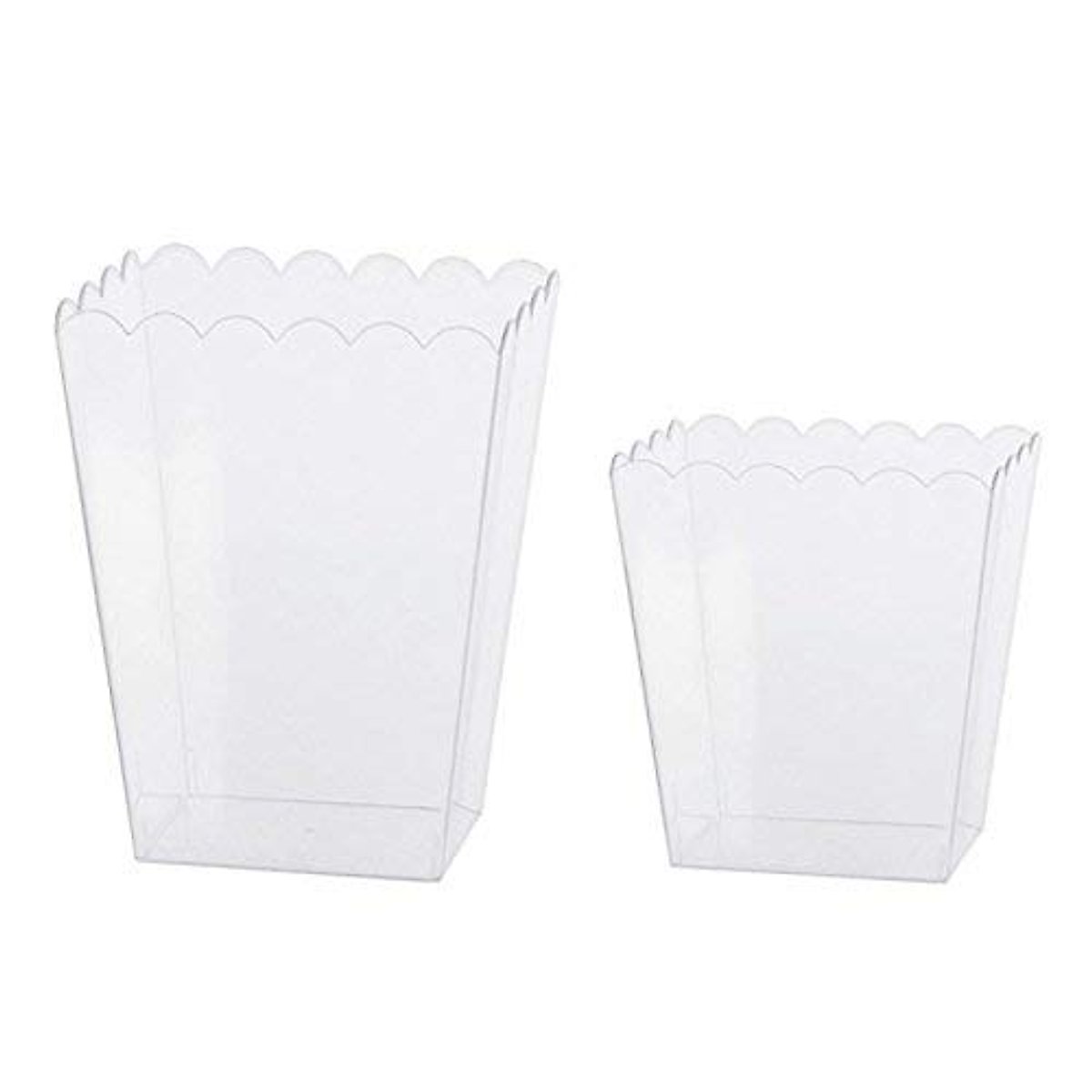 Amscan Large Scalloped Container, Clear