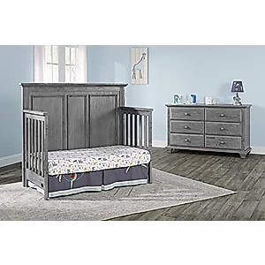 Oxford Baby Kenilworth 4-in-1 Convertible Crib, Graphite Gray, GreenGuard Gold Certified
