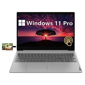 New Lenovo IdeaPad 3 Business Laptop, 15.6" HD Touchscreen Display, Intel Core i3-1115G4, Windows 11 Pro, 20GB RAM, 512GB SSD, 32GB Durlyfish USB Card