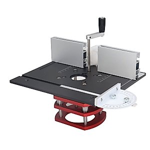 Router Lifting Base, Universal Router with Top Plate Manual Lifting Woodworking Slotting Trimming, Syringe Handpiece and Curing Light Sleeves (Black)