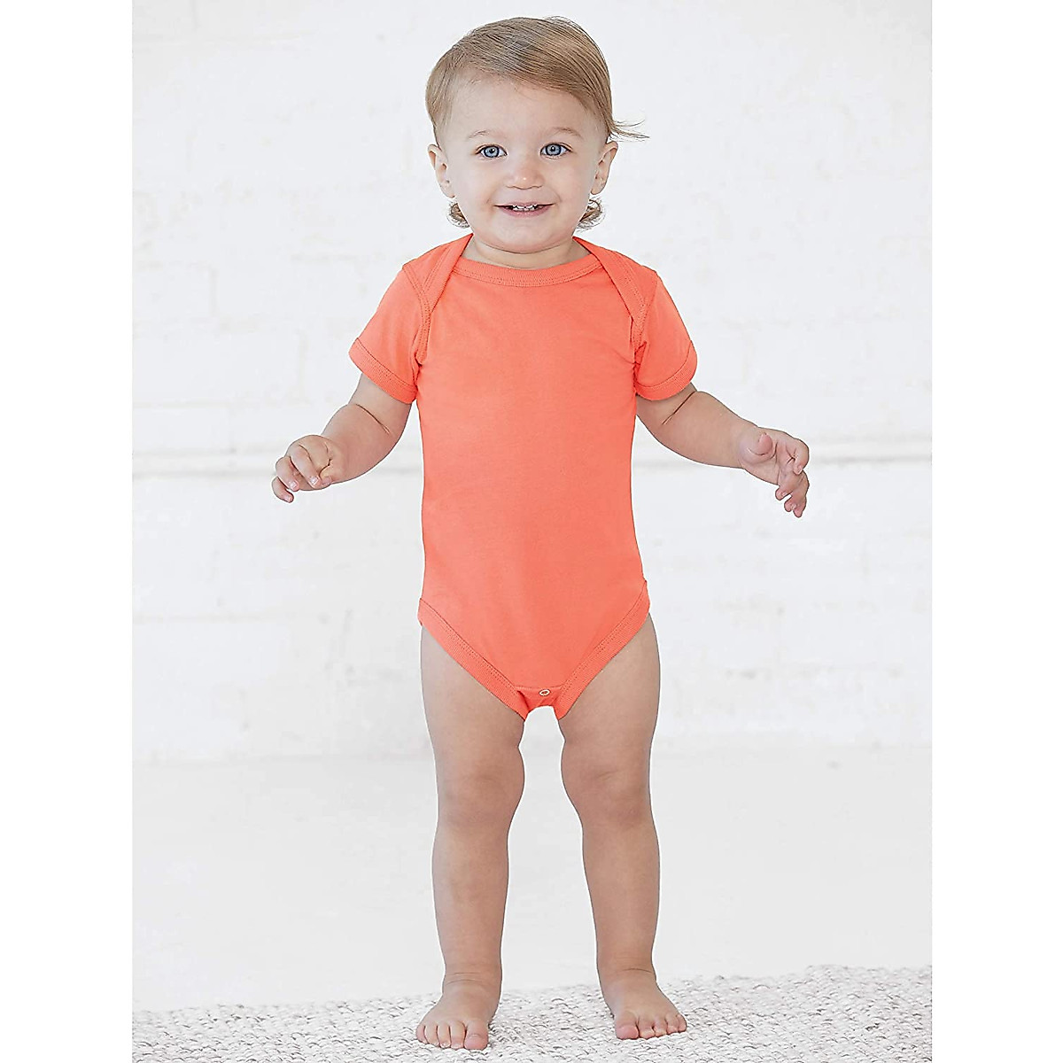 Rabbit Skins Infant Fine Cotton Jersey Lap-Shoulder Bodysuit - Turquoise - 12M