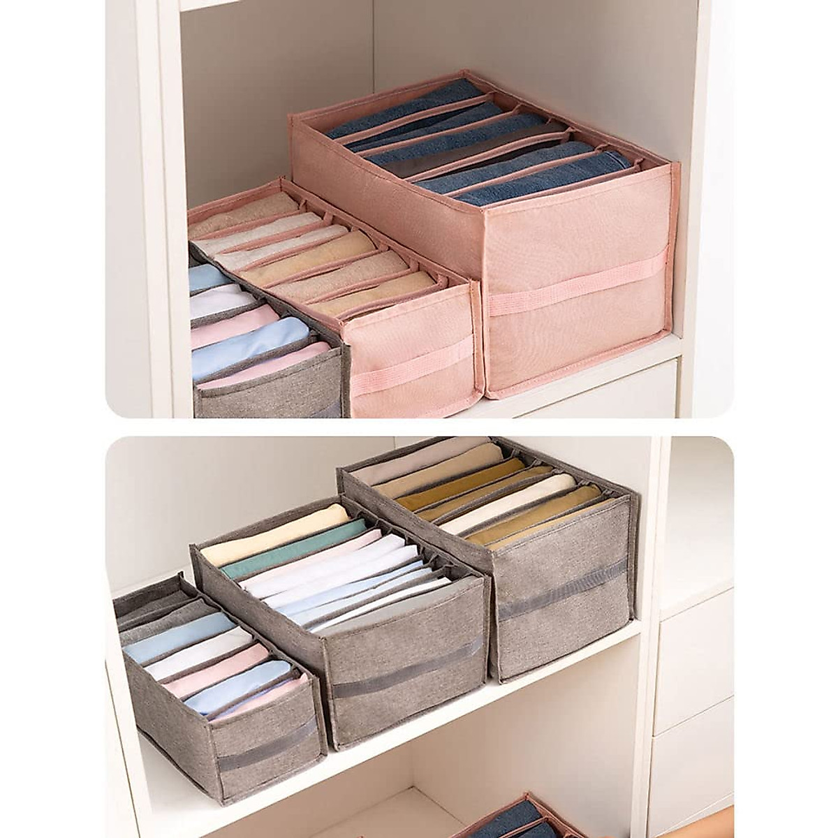 PINK - Shirt Organizer Clothing Storage Drawer Storage