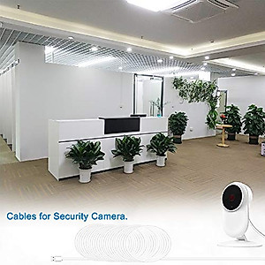 26FT 3 Pack Power Extension Cable for Wyze Cam Pan/WyzeCam/Kasa Cam/YI Dome Home/Furbo Dog/Nest Cam/Arlo Q/Blink/Cloud Camera,KasaCam NestCam Indoor,Netvue,SCOVEE Micro USB Charging Charger Cord