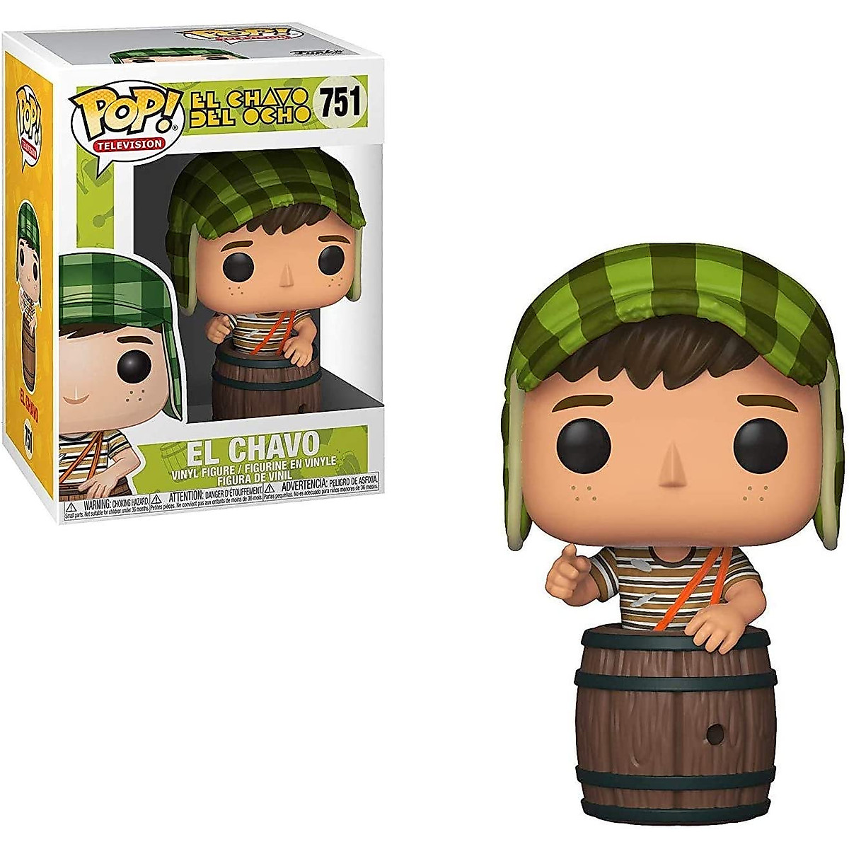 El Chavo - El Chavo del Ocho Funko Pop! Vinyl Figure (Bundled with Compatible Pop Box Protector Case), Multicolored, (3.75 inches)