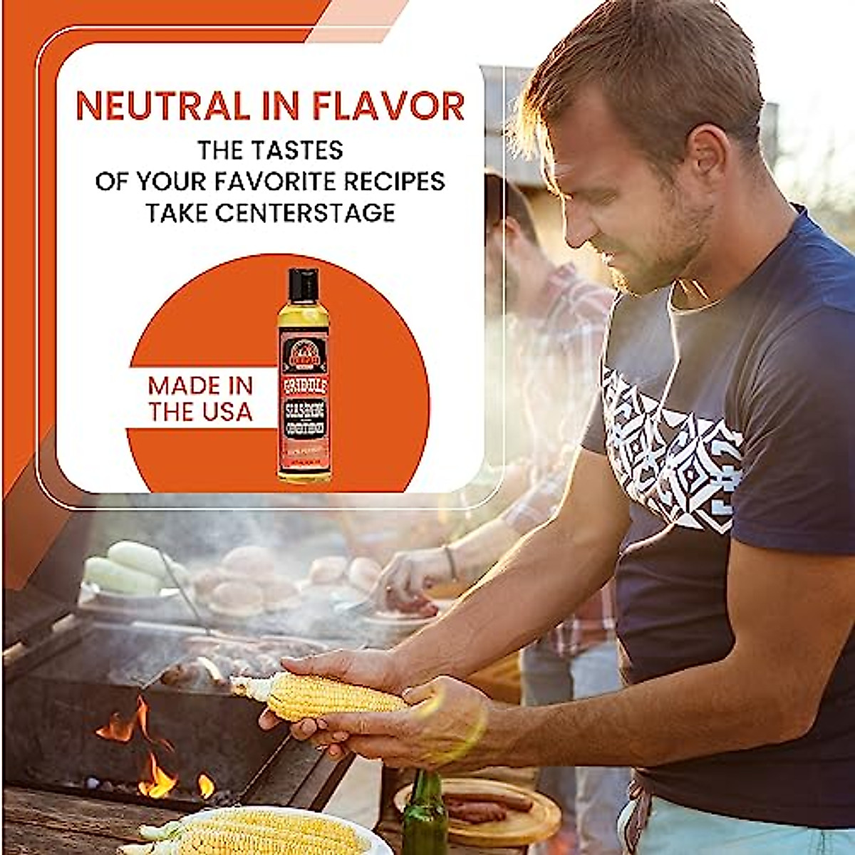 Heritage Products Griddle Seasoning Oil - Low-Smoke, Hi Temp All-Natural Cast Iron Griddle Conditioner for Dutch Oven, Camp Grill and Skillet Cleans, Protects Cast Iron Cookware with Avocado Oil