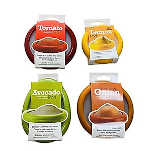 Silicone Fruit Storage Box Transparent Film Fruit and Vegetable Preservation Box Set - Keep Produce Fresh - Ideal for Kitchen and Home (4 PCS)