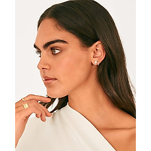 PAVOI Rhodium Plated 925 Sterling Silver Post Cubic Zirconia | AAA+ Quality Handpicked Freshwater Cultured Stud Button Pearl Earrings