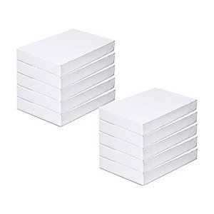 ALEF 14" x 9.5" x 2" White Shirt Gift Wrap Boxes with Lids (10-Pack)