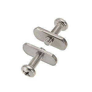 ihreesy Stainless Steel Kayak Rail Screw,4PCS T Bolt Track Screws Track Nuts Rail Tie-Down Accessory Canoe Rail Track Screws Kayak Boat Hardware Accessories