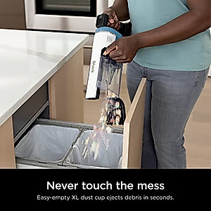 Shark IZ562H Cordless Pro Vacuum with Clean Sense IQ and Odor Neutralizer, PowerFins Plus Brushroll, Includes Duster Crevice & Pet Tool, Up to 40 Minute Runtime, Light Blue, Without MultiFLEX