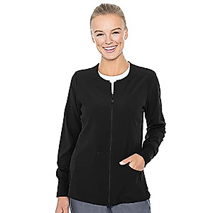 Med Couture Women's 'Active Collection' Warm Terrain Warm Up Jacket, Black, XXX-Large