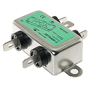 E-outstanding Power Line Filter JR-L006-N AC 250V 6A Noise Suppressor Power EMI Filter