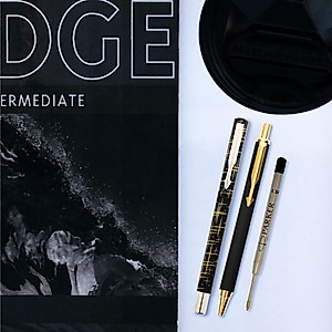 Parker Ball Point Pen Refills, Medium Point, Black Ink