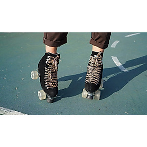 Moxi Panther Roller Skate - Fun and Fashionable Womens Roller Skates | Black Suede | Size 9