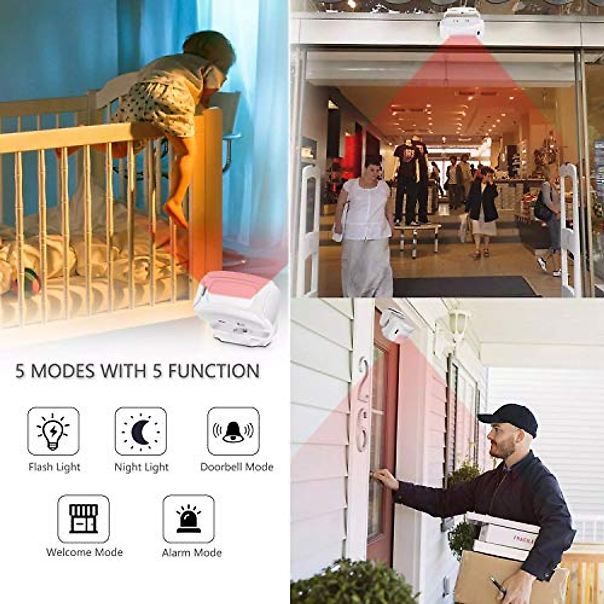 Motion Sensor Door Chime: Business, Home & Elderly Alert