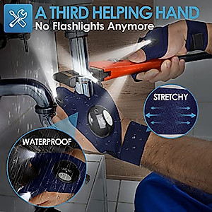 LED Magnetic Pickup Tool, Christmas Stocking Stuffers Gifts for Men Cool Stuff Gadgets, Telescoping Magnet Pickup Tools Extendable 22", Unique Birthday Gift for Dad, Grandpa for Hard to Reach Place