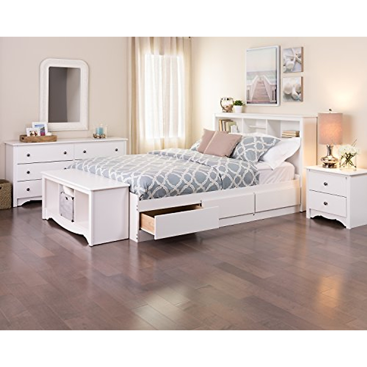Sonoma 6 Drawer Double Dresser for Bedroom, White