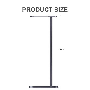 MHQJRH Aluminum Headphones Stand Holder, Suitable for Headphone Display Stands of All Gaming headsets and Wireless Headset Sizes (Space Gray)