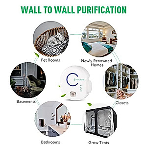 TERRADISE Mini Ozone Generator Air Purifier 2 Pack, Portable Plug-in Ozone Machines