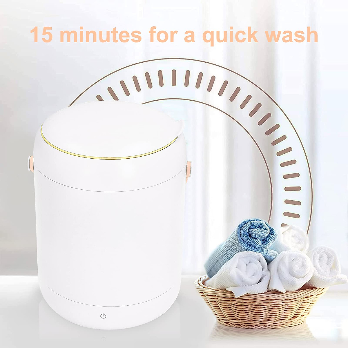 Mini Clothes Washing Machine Portable Washing Machine Intelligent Underwear Washer With Quick And Quiet Operation Convenient Countertop Washing Machine for Home