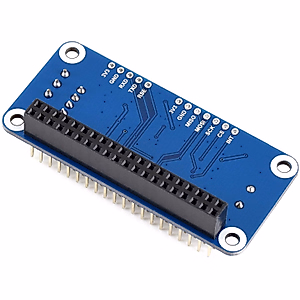 RS485 CAN HAT for Raspberry Pi 4B/3B+/3B/2B/B+/A+/Zero/Zero W/WH/Zero 2W, Long-Distance Communication via RS485/CAN Function Onboard CAN Controller MCP2515 via SPI Interface Transceiver SIT65HVD230DR