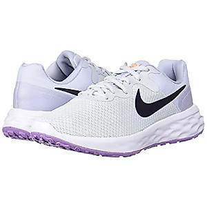 Nike Womens Revolution 6 RN Running Shoe DC3729 004 (Pure Platinum/Cave Purple, 7)