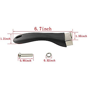 HJ Garden 1pc Bakelite Pot Handle Scald-Proof Long Handle Grip Replacement