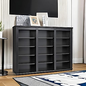 Prepac Triple Wall Mounted Storage, Black