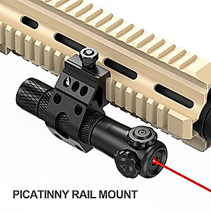 RL55 Red Laser Sight Red Dot 650nm Rifle Scope with 20mm Picatinny Mount and Pressure Switch Included