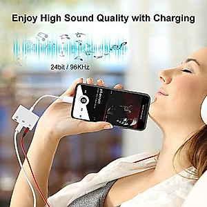 USB C to Dual 3.5mm Headphone Adapter 3-in-1 Type C to Headphone Jack Splitter with Fast Charging Port USB C to Dual Earphone Converter Compatible with iPad Pro Galaxy Pixel HTC etc