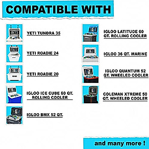 NATIKON Cooler Storage Net Bag High Capacity Nylon Mesh Storage Net Cooler Organizer for Coolers - 2 Pack (Small)