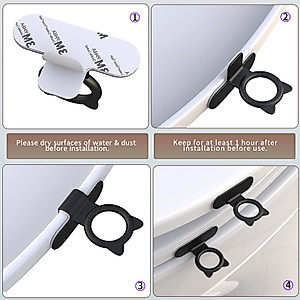 XYOFUN 10pcs Toilet Seat Lifter,Toilet Cover Lifter,Toilet Seat Handle,Toilet Lid Lifter,Toilet seat cover accessories,Avoid Touching Toilet Cover Handle Tools,Toilet accessories for Home,Hotel,Restau