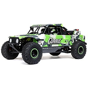 Losi RC Truck 1/10 Hammer Rey U4 4 Wheel Drive Rock Racer Brushless RTR with Smart and AVC - Remote Control Toy Vehicle (RC Cars, RC Truck, RC Crawler, Rock Crawler) (HELIDIRECT) (Green)