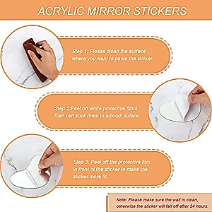 26 Pcs Dog Decor Mirror Stickers Dog Paw Bones Prints Acrylic Mirror Wall Sticker Removable Dog Pup Room Wall Decors Kids Children Nursery Bedroom Home Decoration