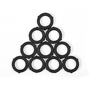 SAVITA 50pcs Garden Hose Washers, Rubber Washers Seals Ring Garden Hose o Ring Fit All Standard 3/4inch Garden Hose Fittings (Black)