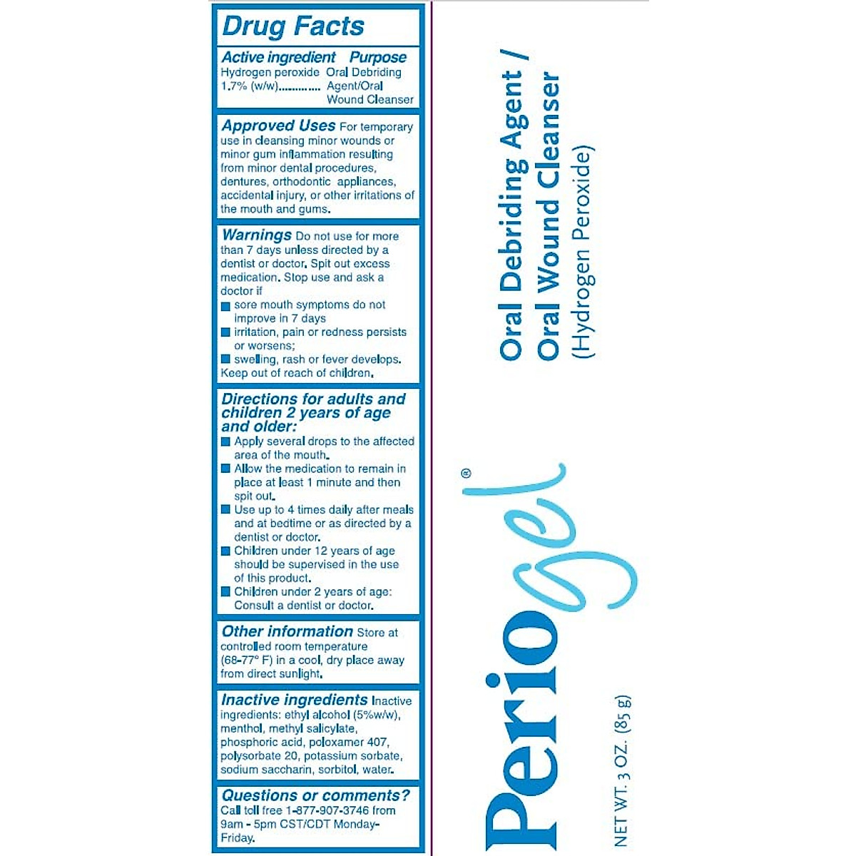 Perio Gel | Periodontal Treatment for Teeth | Promotes Teeth Whitening (3 oz.)