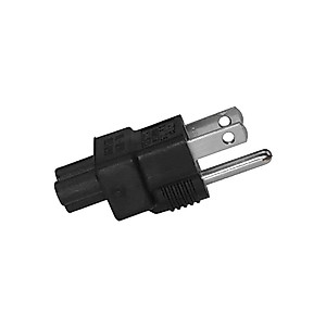 SF Cable IEC C5 to USA NEMA 5-15P Power Plug Adapter