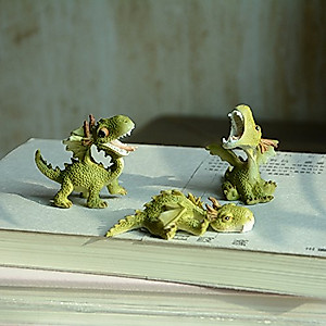 Top Collection Miniature Fairy Garden and Terrarium Statue, Mini Dragon Roaring