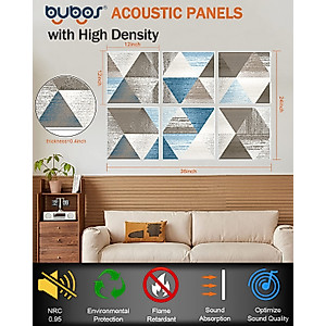 BUBOS Large Acoustic Panels (B07ZCFXTQL, 5 Pack)
